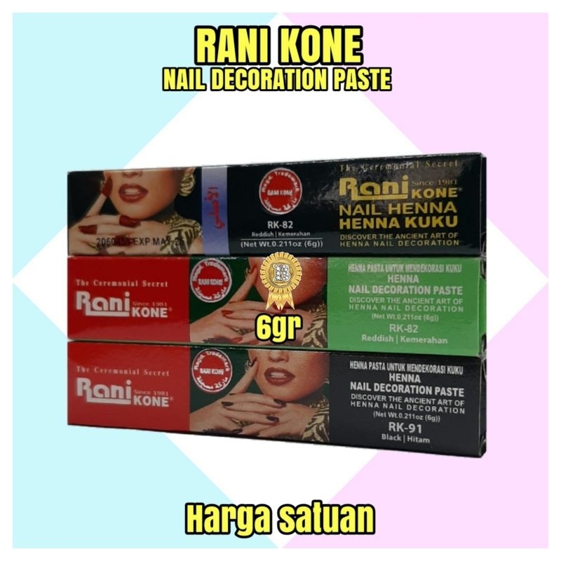 Jual Rani Kone Henna Paste 6gr All Varian (Satuan) | Shopee Indonesia
