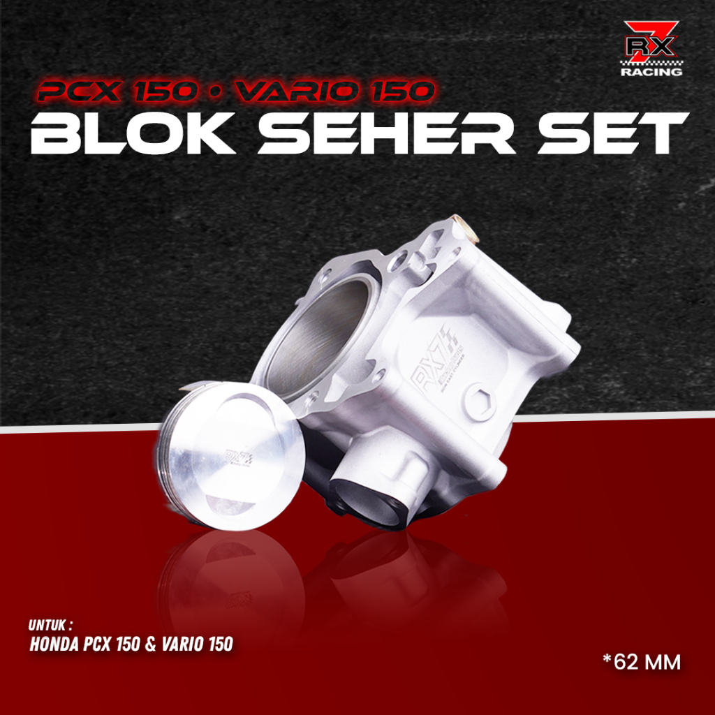Jual Blok Seher Vario 150 Adv 150 Pcx 150 Boreup Set Diameter 62mm Pin ...