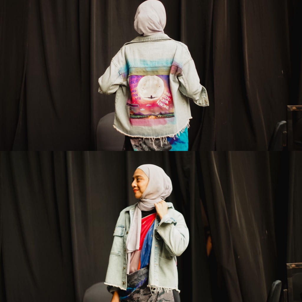 Jual Cropped Jacket Bandara Washed Light Blue Chikigo | Shopee Indonesia