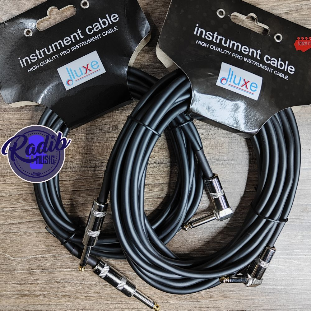 Jual kabel jack gitar dan bass dluxe 3 da 6 meter original | Shopee ...