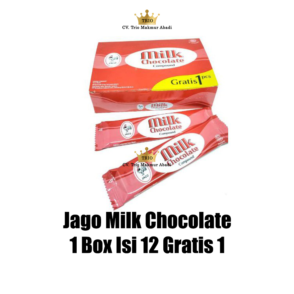 Jual Jago Milk Chocolate 10g Box Isi 12 Gratis 1 | Shopee Indonesia