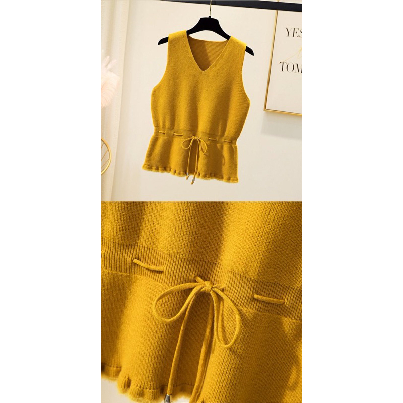 Jual ATASAN RAJUT WANITA (bulu rompi vest rajut rompi polos Kaos Import ...