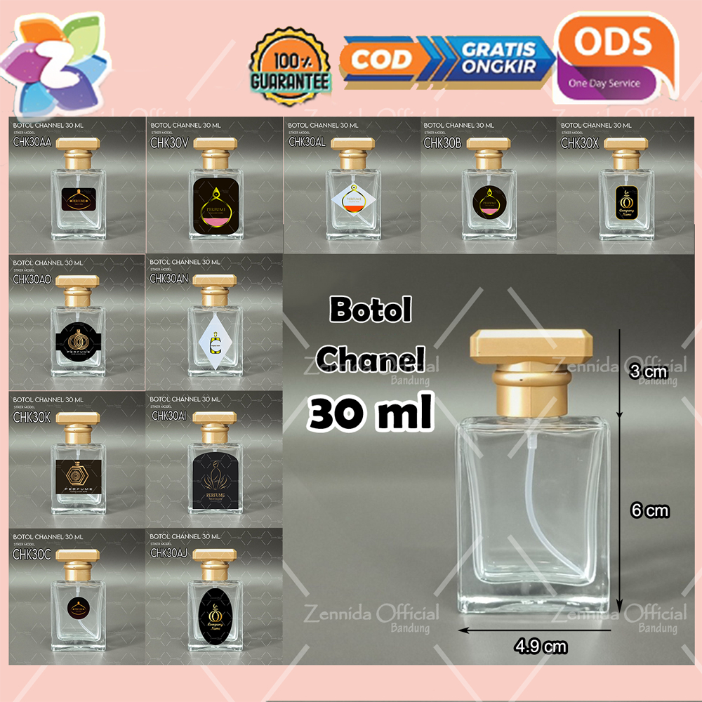 Jual Stiker Label Khusus Botol Parfum Chanel 30ml Sticker Parfume ...
