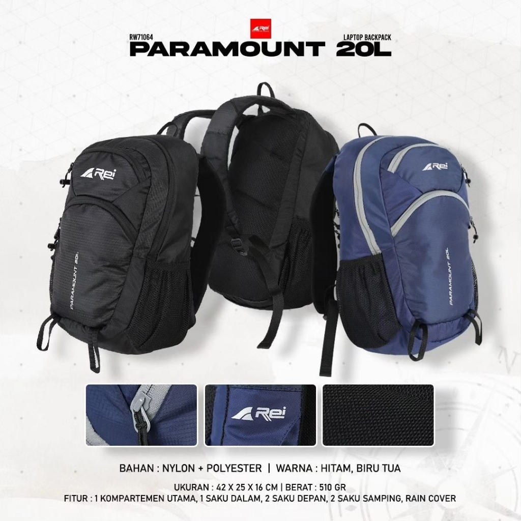 Jual Tas Ransel Rei Paramount 20L Arei Outdoorgear Backpack Rei | Shopee Indonesia