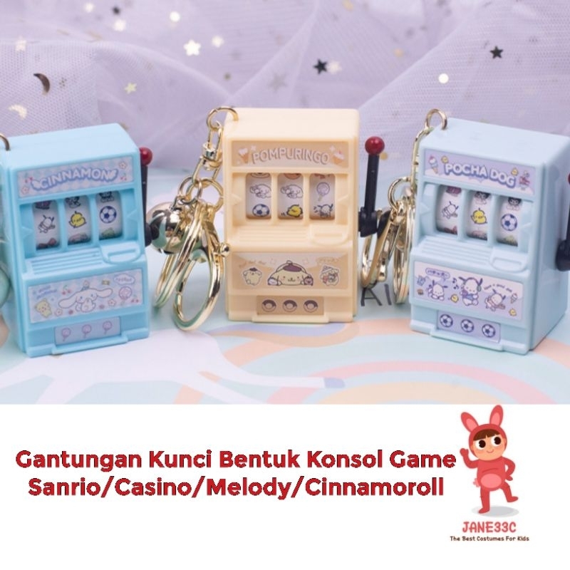 Jual Gantungan kunci bentuk konsol game sanrio/casino/melody ...