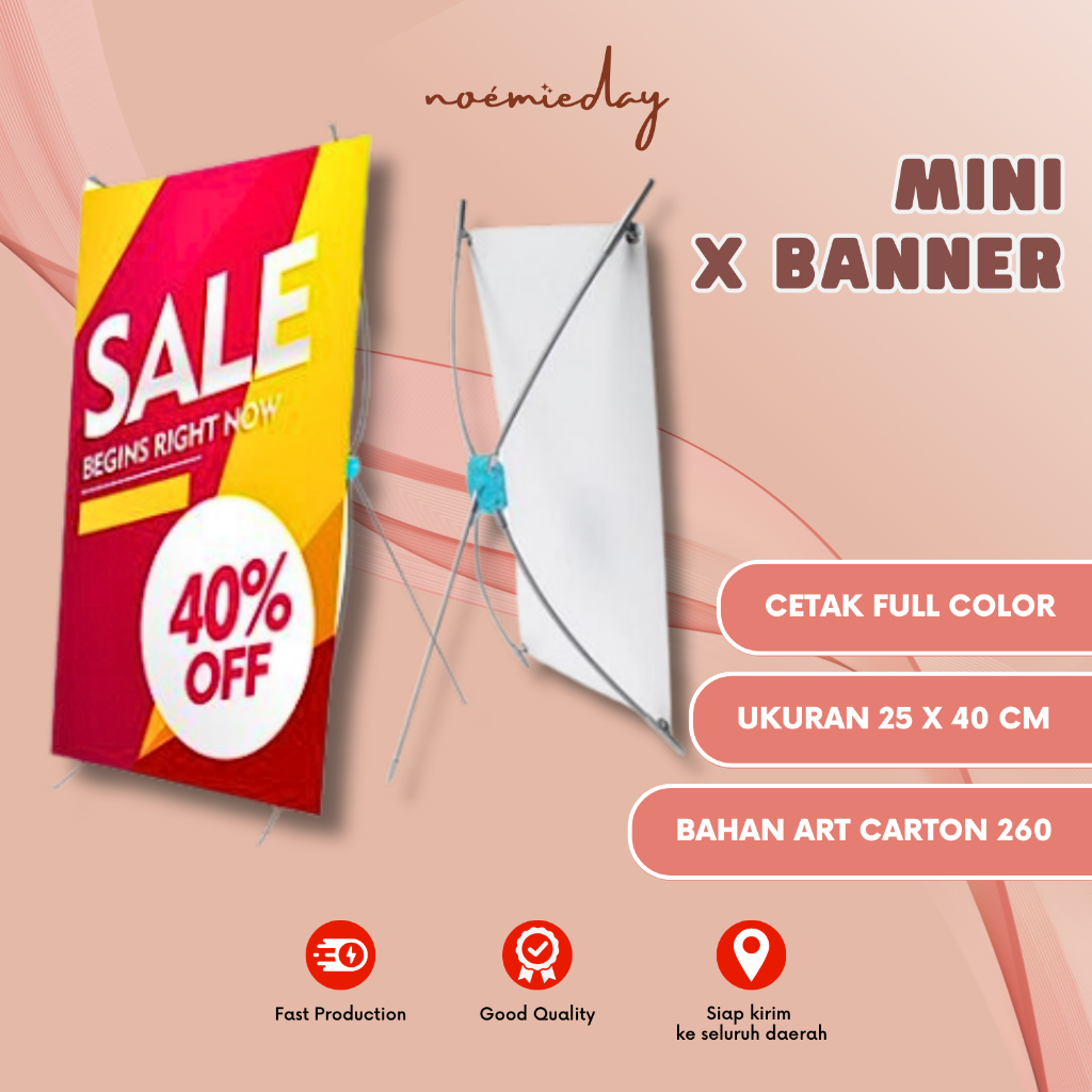 Jual Cetak Banner Mini Spanduk / Mini X Banner / Banner Custom Premium ...
