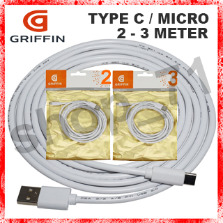 Jual [S71] GRIFFIN Kabel Charger Micro USB/Type C (2-3 Meter) - SATOO Kabel Charger Micro USB (5 ...