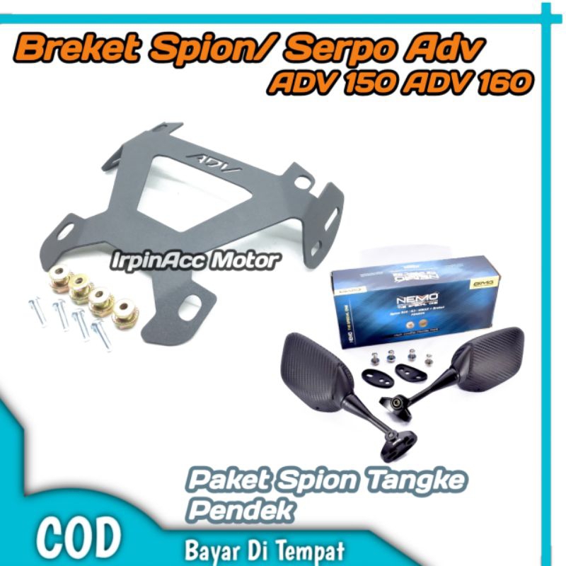 Jual Bracket Spion ADV 150 160 Breket Spion Honda Adv Spion R25 Spion ...