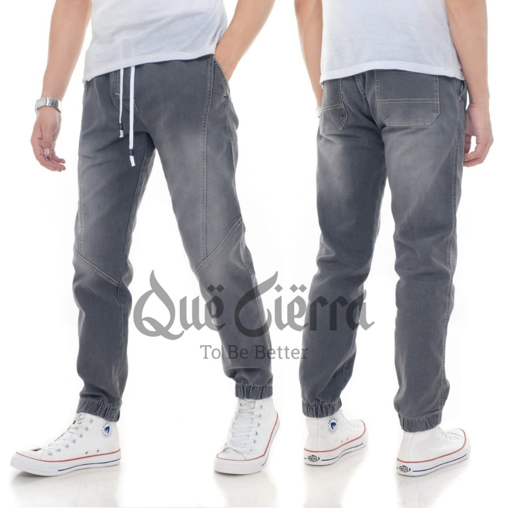 Jual celana Jogger joger pria wanita panjang jeans jins denim distro premium original terbaru ...