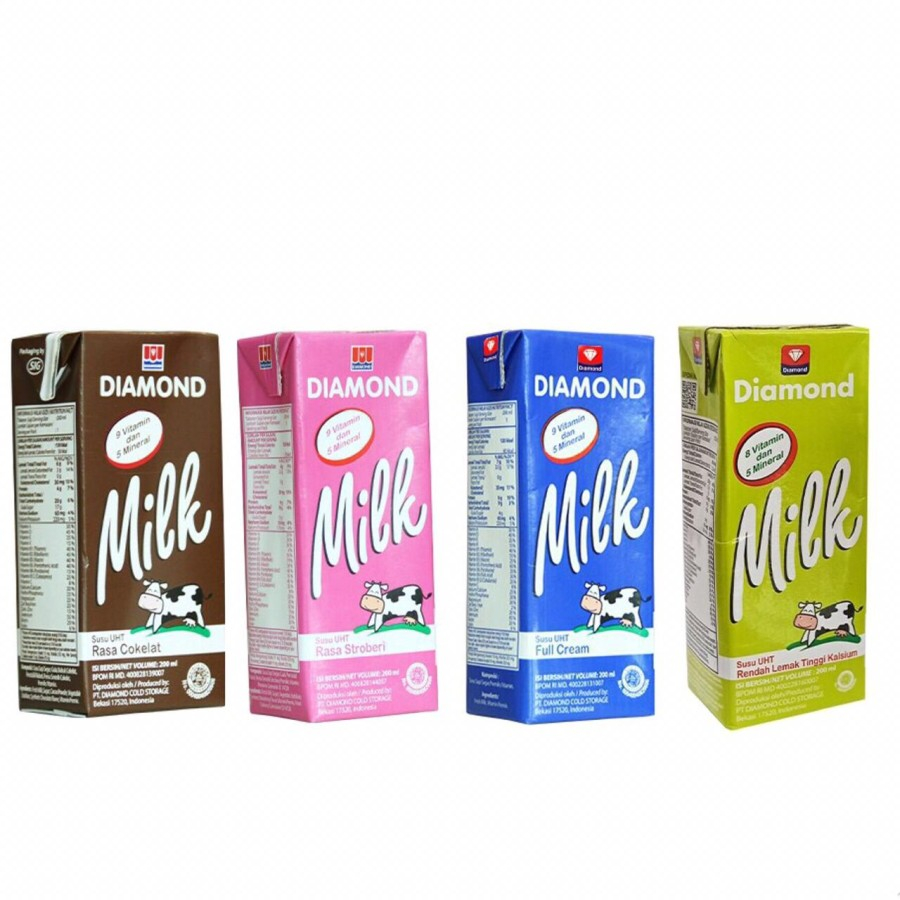 Jual DIAMOND SUSU UHT FULL CREAM TPK 1000mL | Shopee Indonesia