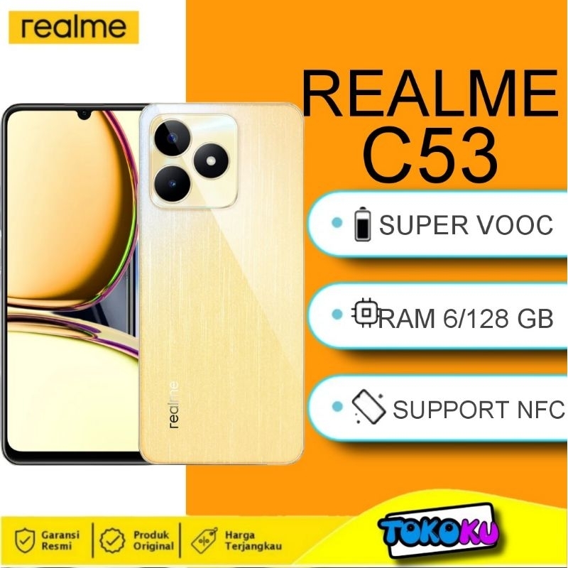 Jual REALME C53 RAM 6/128 GB - GARANSI RESMI INDONESIA - SUPPORT NFC | Shopee Indonesia