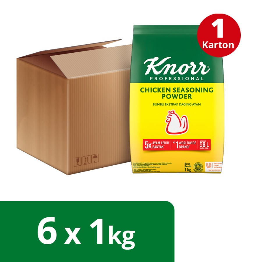 Jual Knorr Chicken Seasoning Powder Refill 1Kg 1 Karton | Shopee Indonesia