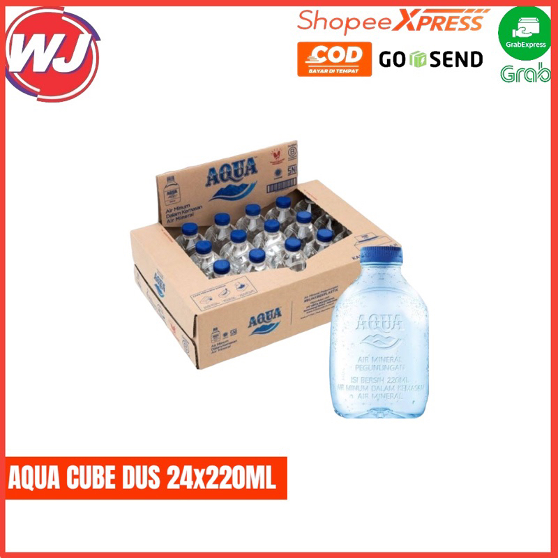 Jual AQUA CUBE DUS 24X220ML | Shopee Indonesia