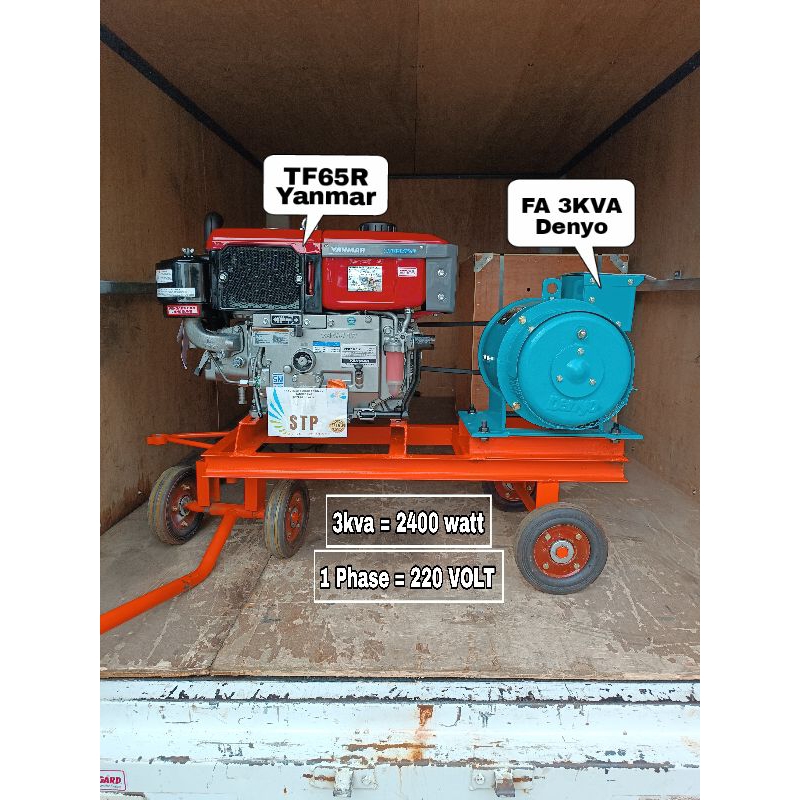 Jual GENERATOR 5KVA DENYO + TF85R RADIATOR YANMAR | Shopee Indonesia