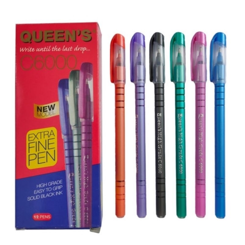 Jual Pulpen/Bolpoint/FASTER C6000 (QUEEN'S) | Shopee Indonesia
