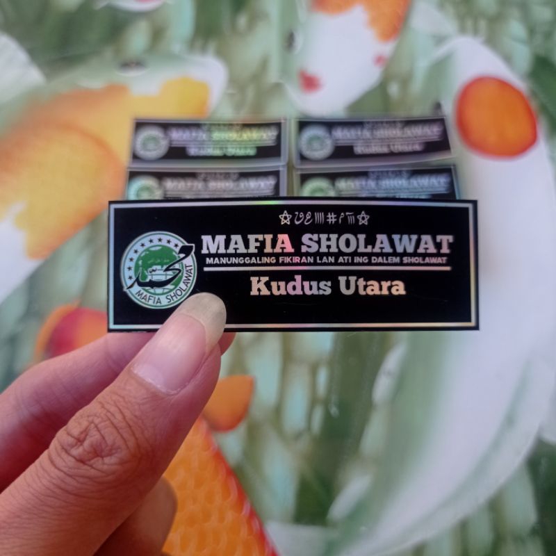 Jual (Minimal Order 10 pcs) Stiker Mafia Sholawat, Bisa Request Kata ...