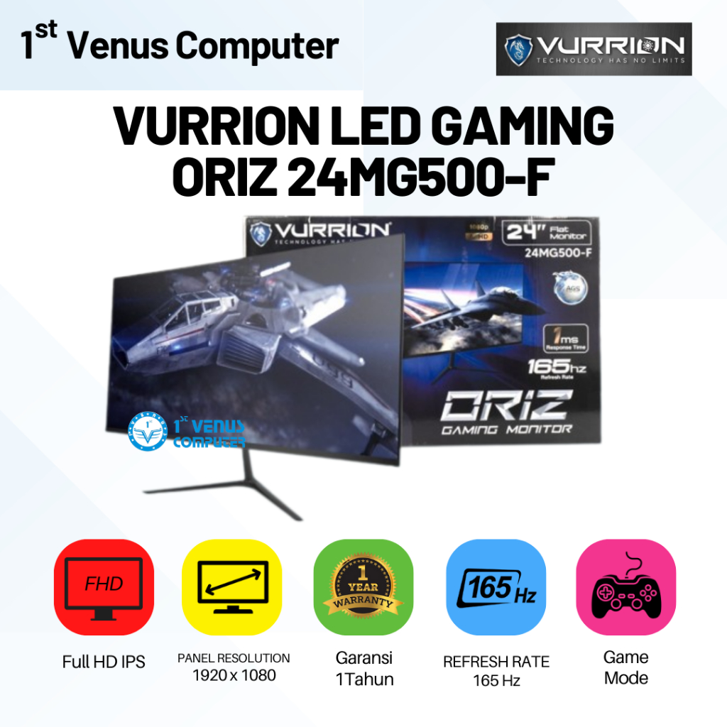 Jual VURRION LED GAMING ORIZ 24MG500-F/MONITOR GAMING/MON01-VUR ...