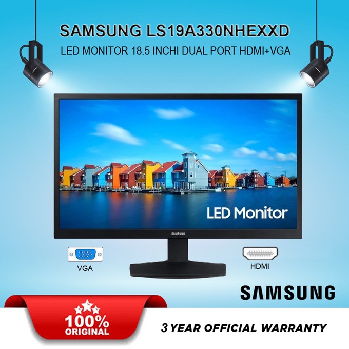 Jual SAMSUNG S19A330 LS19A330NHEXXD 19inch LED Monitor (HDMI+VGA ...