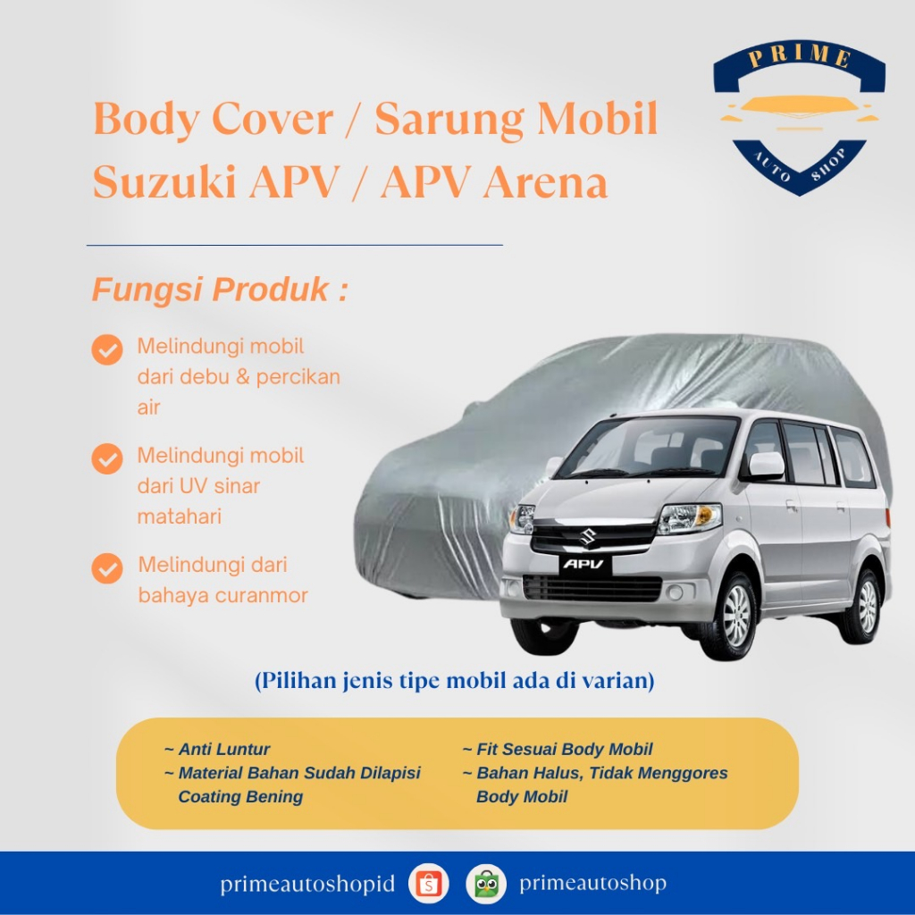 Jual Body Cover Mobil Suzuki APV / APV Arena | Shopee Indonesia