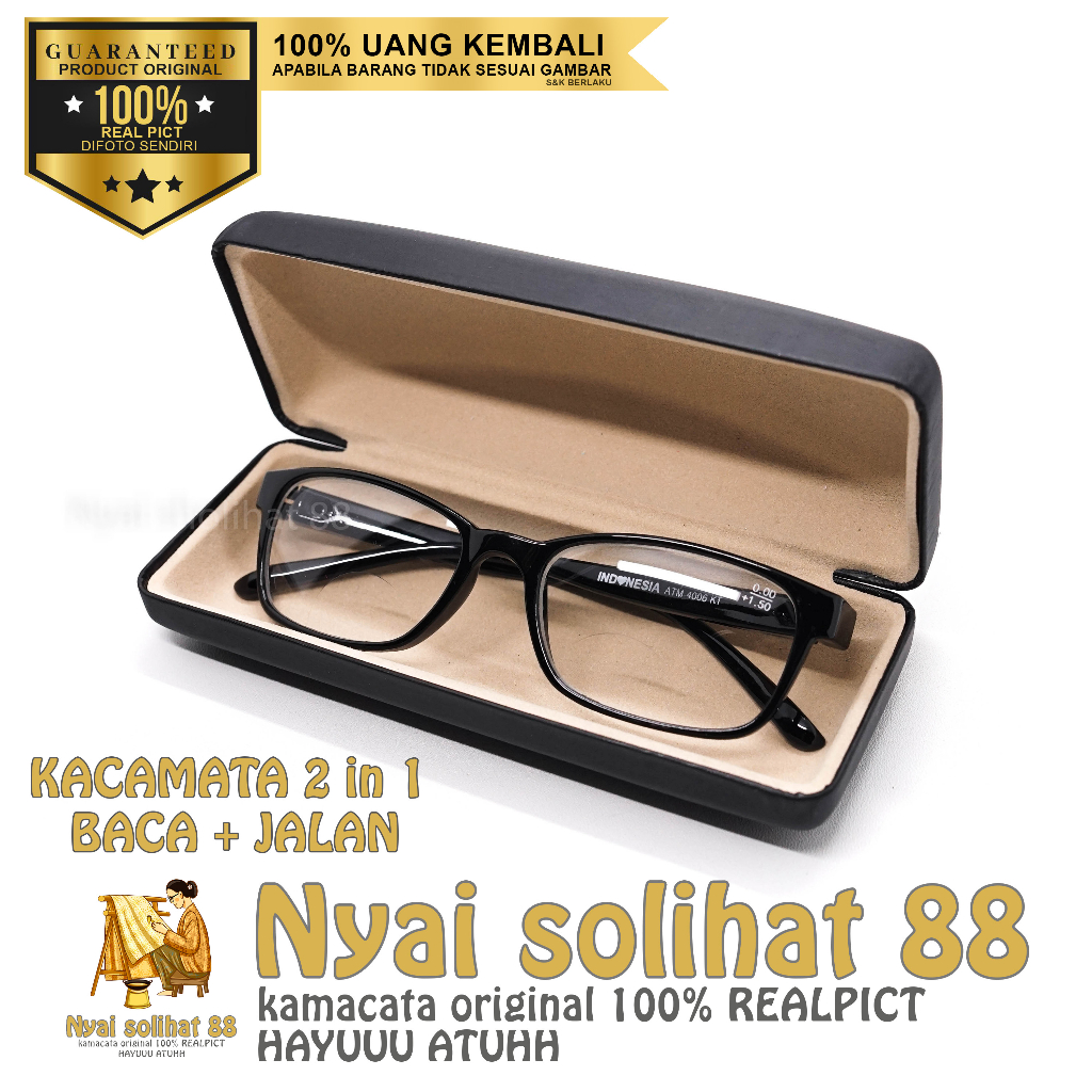 Jual KACAMATA BACA DAN JALAN BISA DIPAKAI HARIAN TANPA HAMBATAN, PAKET ...