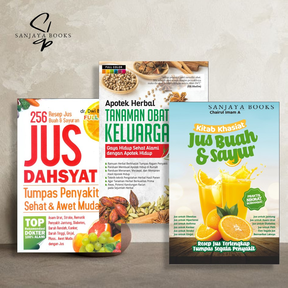 Jual BUKU RESEP SEHAT : JUS DAHSYAT TUMPAS PENYAKIT, APOTEK HERBAL ...