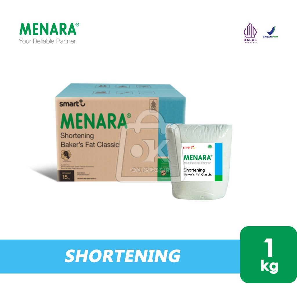 Jual Menara Baker's Fat Classic Shortening Buttercream (1 kg) | Shopee ...