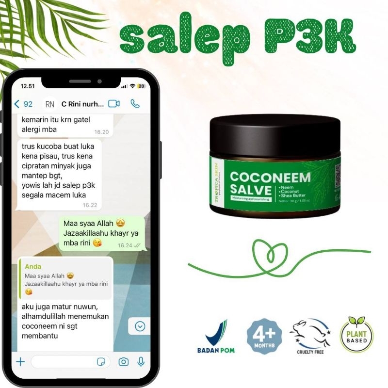 Jual Coconeem Salve - Tropica Skin | Salep Gatal, Eksim, dan Masalah ...