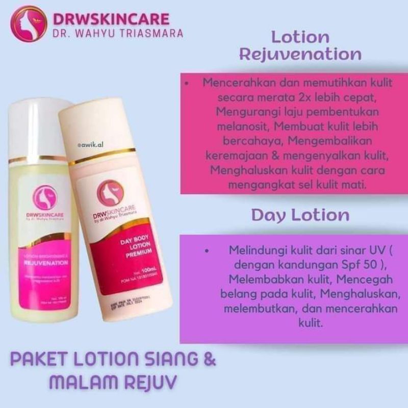 Jual Paket Lation Rejuvenation ( Lation Rejuvenation+ Day body Lation ...