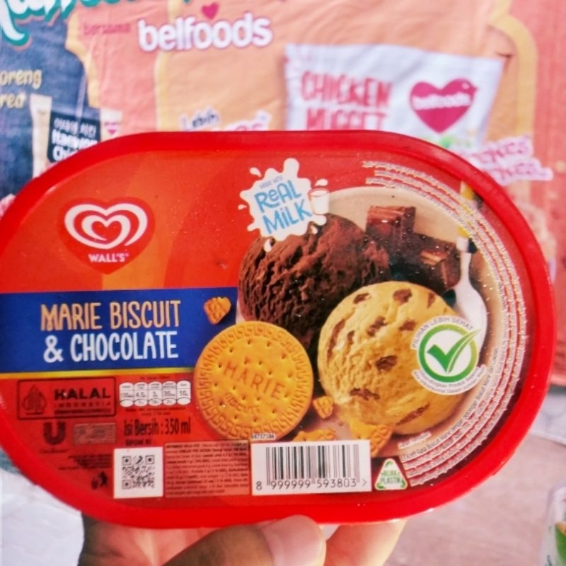 Jual WALLS MARIE BISCUIT COKELAT 350ML | Shopee Indonesia