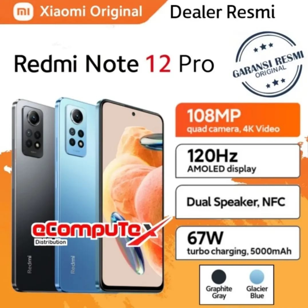 Jual REDMI NOTE 12 PRO 4G 6/128GB / XIAOMI REDMI NOTE 12 PRO 4G - 6/128 ...