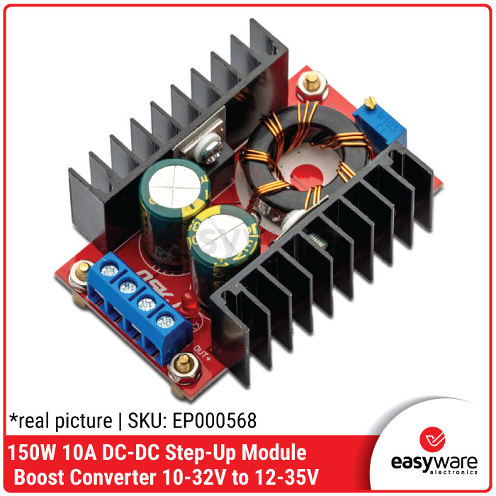 Jual 150W DC-DC Step Up Boost Converter 10-32V to 12-35V 6A | Shopee ...