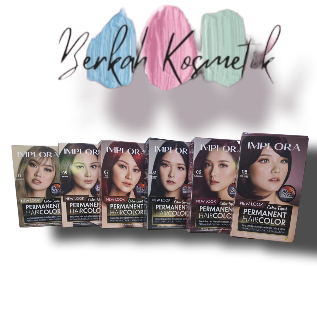 Jual Implora New 3D Permanent Hair Color Semir Rambut Cat Rambu ...