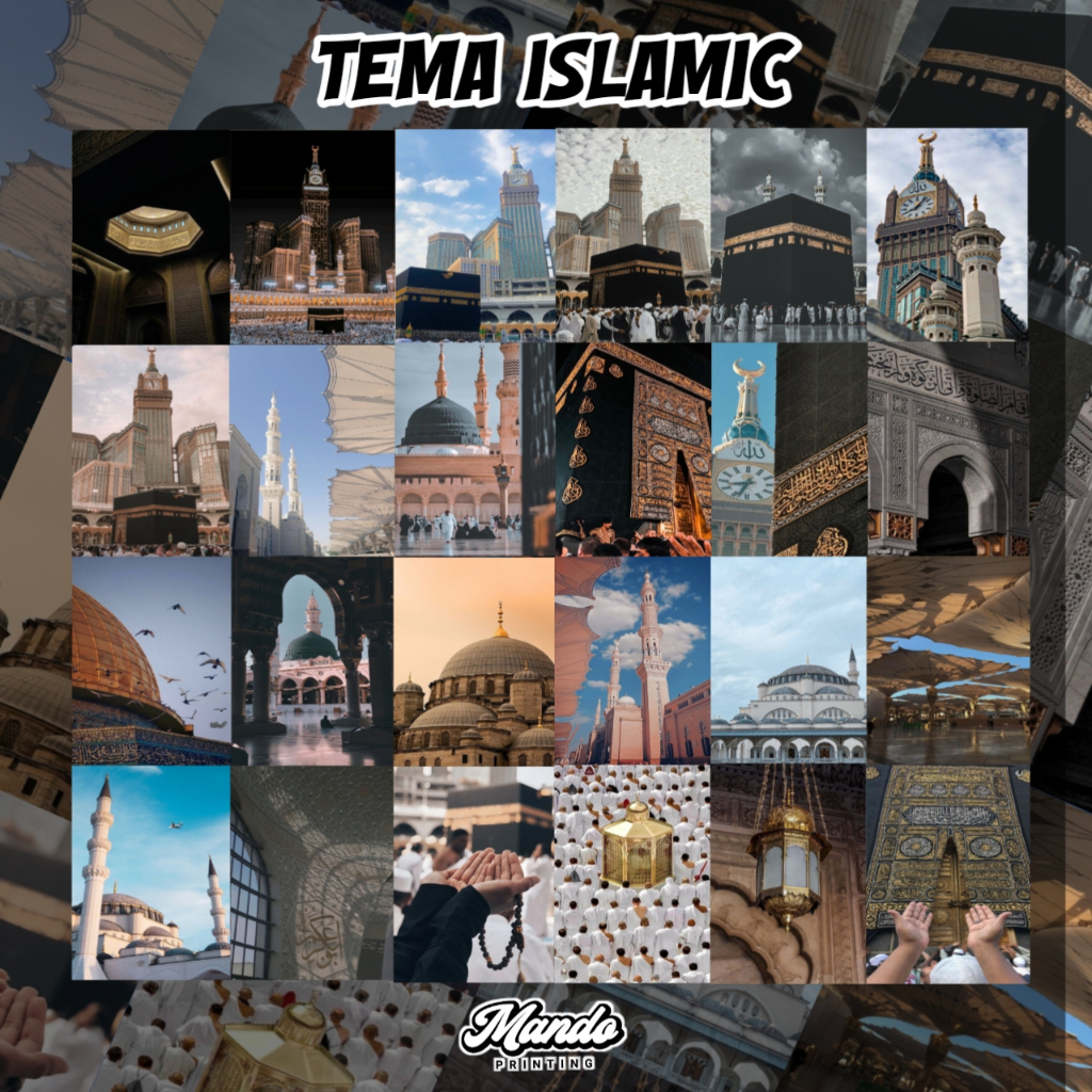 Jual [ISI24PCS] Poster Dinding Aesthetic Islamic Islam Mekah Madinah ...