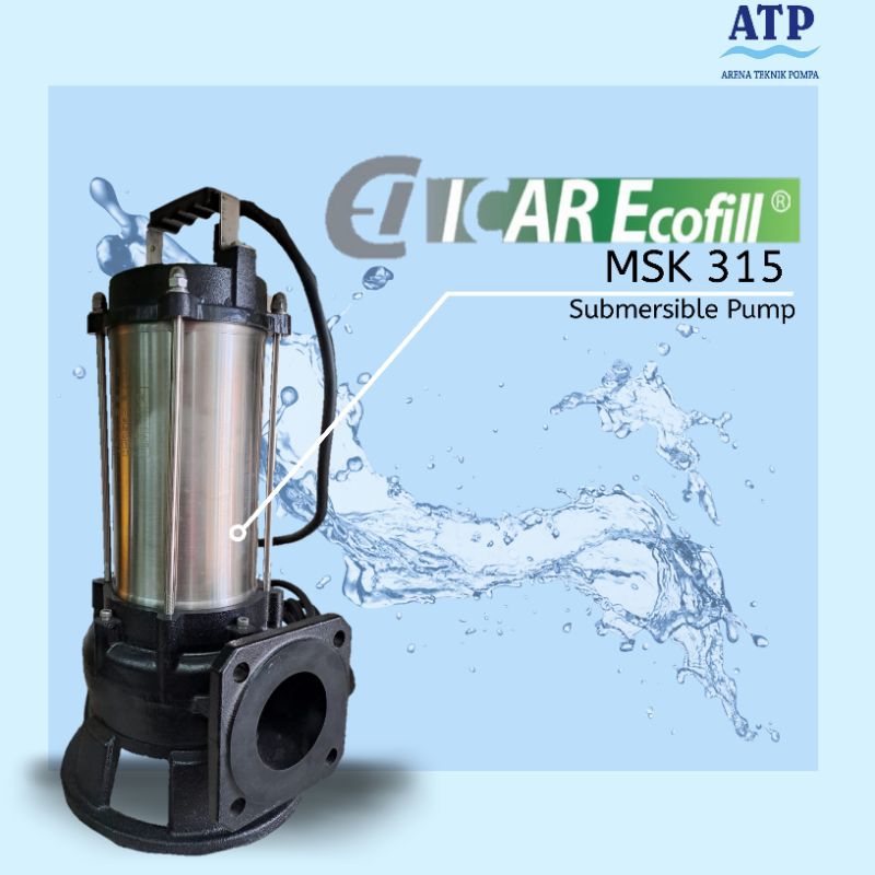 Jual Icar Ecofill MSK 315 - Pompa Celup Air Kotor - Submersible Pump - Pompa Air | Shopee Indonesia