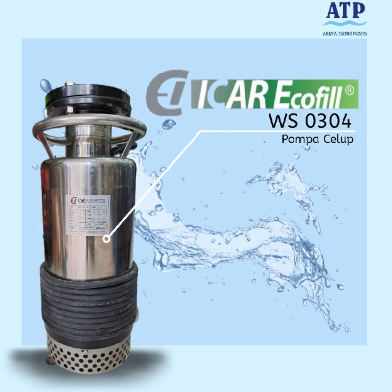 Jual Icar Ecofill WS 0304 - Pompa Celup Air Keruh - Drainage Pump - Pompa Air | Shopee Indonesia