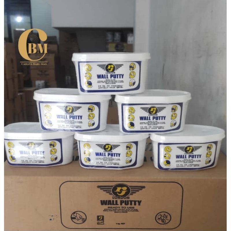 Jual Dempul Kayu Gypsum / Plamir Tembok Wall Putty RJ LONDON 500 gram ...