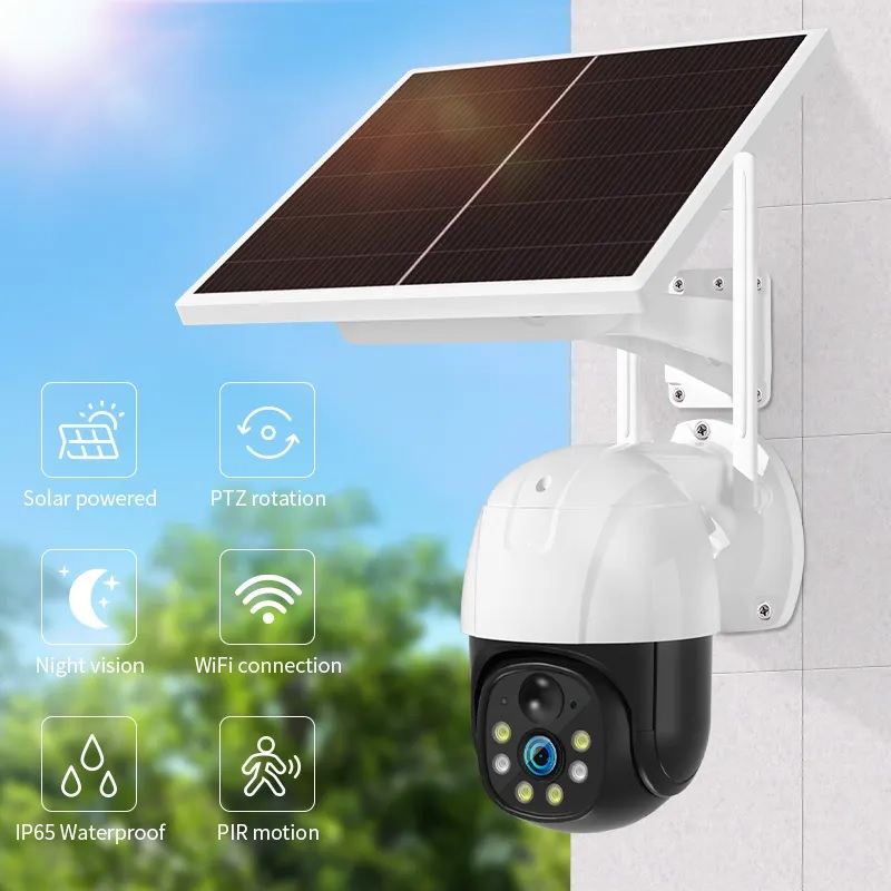Jual CCTV IP Camera WIFI Solar Panel Surya Tenaga Matahari 1080P ...
