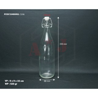 Jual Botol Minuman/ Botol Kaca Bulat N 30 Fleksibel/Botol Madu/Botol Sirup/250/500/750/1000 Ml ...