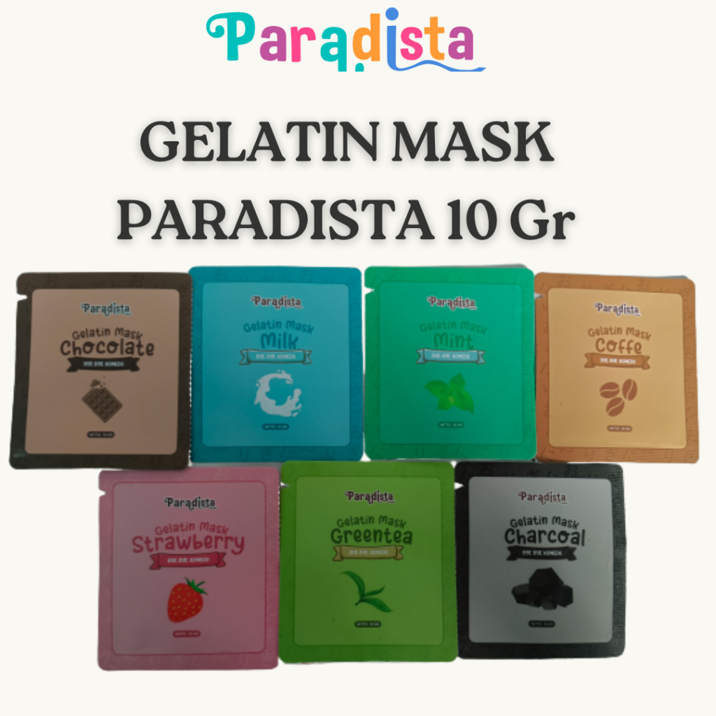 Jual Gelatin Mask Paradista 10 gr - Masker komedo gelatin Ampuh basmi ...