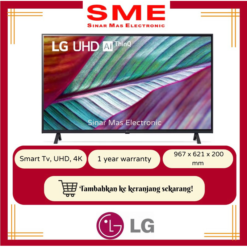 Jual LED 43” SMART TV UHD 4K LG - 43UR7500 | Shopee Indonesia