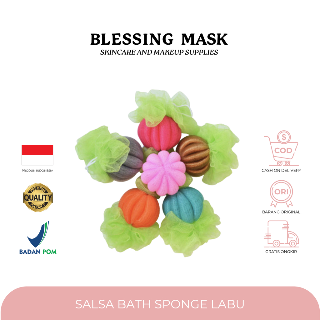 Jual Salsa Bath Sponge Labu | Permen | Kerang | Kura-kura | 20gr ...
