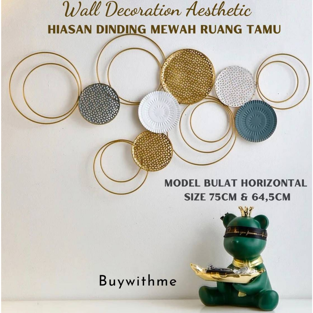 Jual Hiasan Dinding Mewah / Wall Decoration Circle / Nordic Cahaya ...