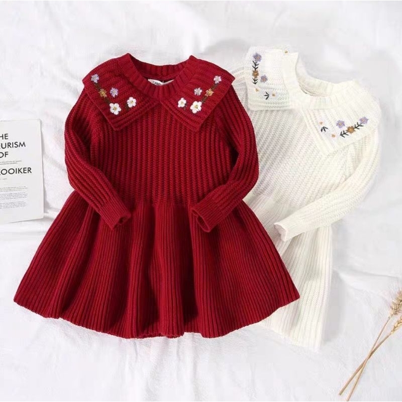 Jual CD306 Dress Rajut Premium Anak Perempuan | Terusan Baju Anak ...