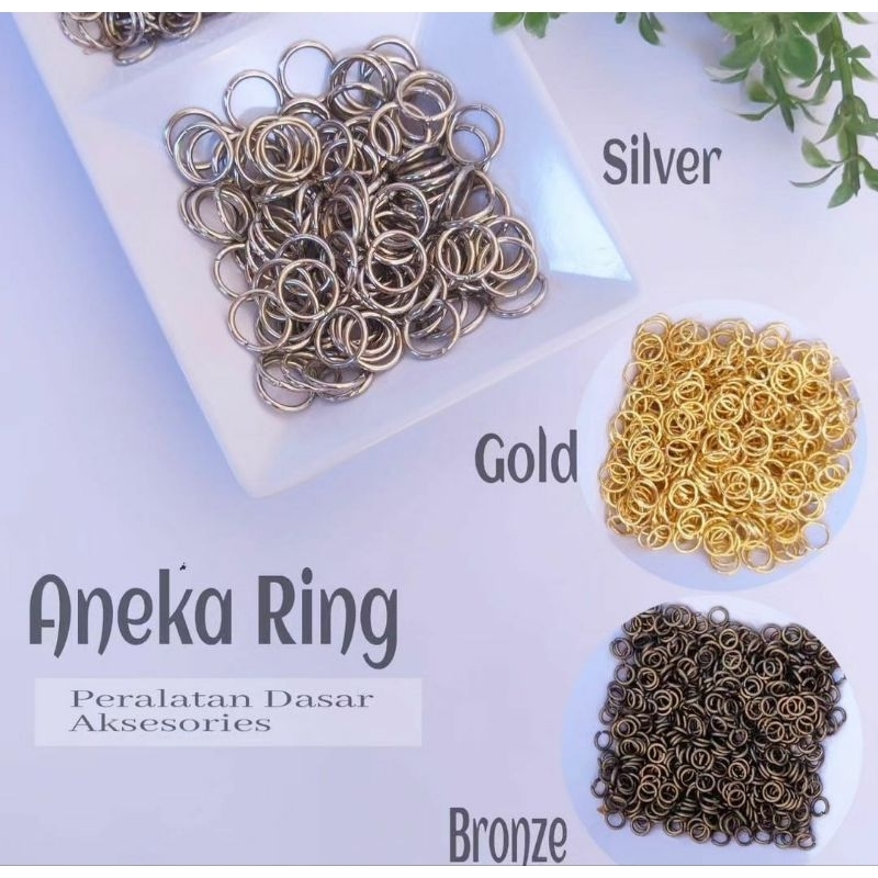 Jual Ring Kecil dan Besar / aneka ring silver, gold, bakar untuk bikin ...