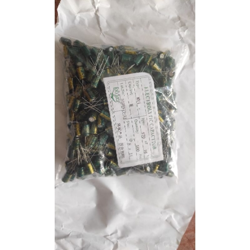 Jual 500 pcs Kapasitor 470uf 16V capacitor elco 470 uf 16 volt | Shopee ...
