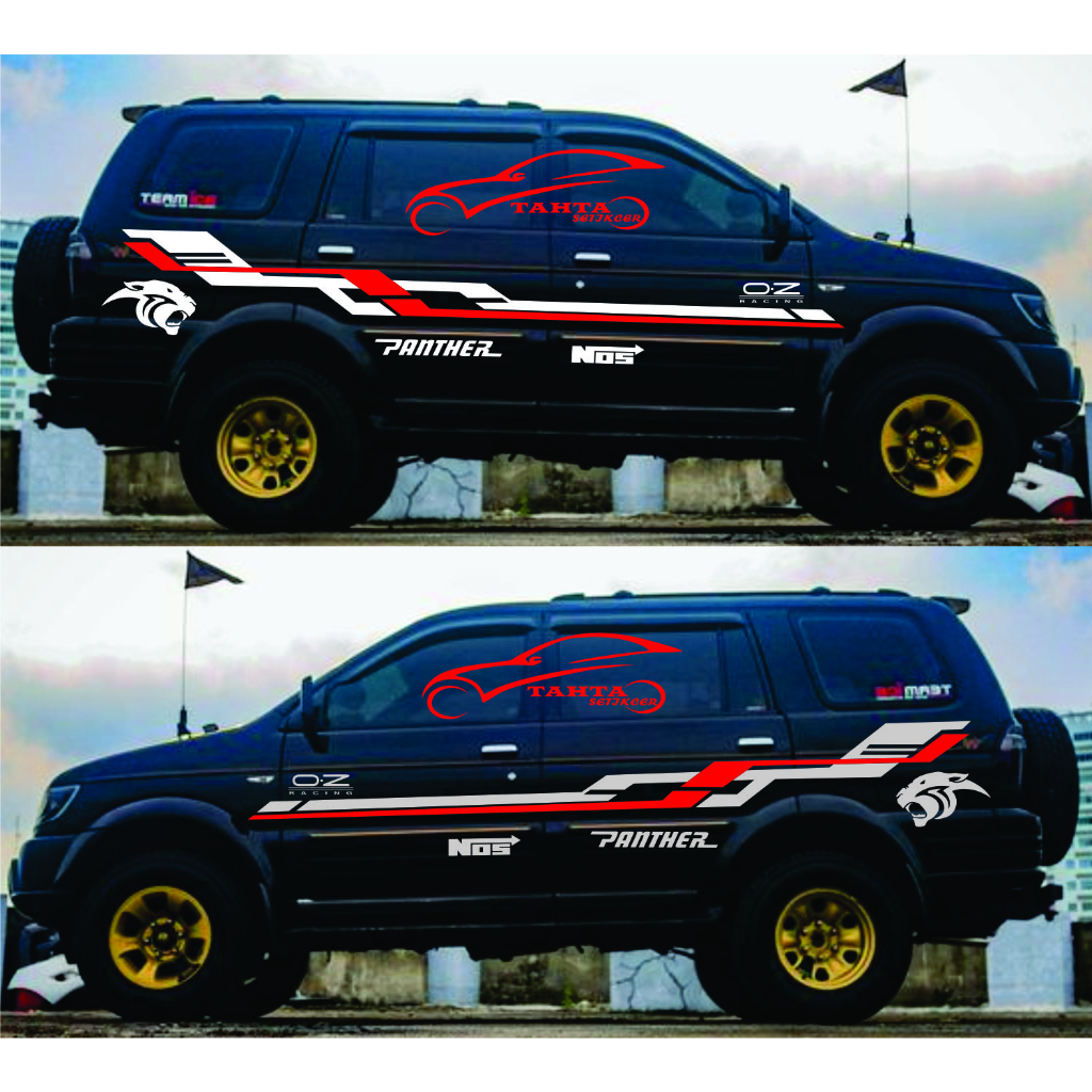 Jual Stiker mobil isuzu panther sticker list body samping side line ...