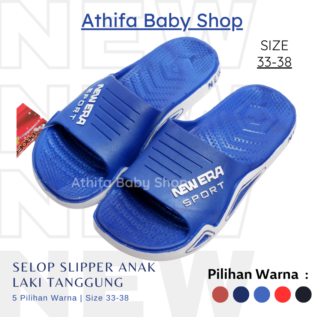 Jual Sandal Slipper Slop Anak Laki Cowok Sendal Slip On Tanggung Usia 5 ...