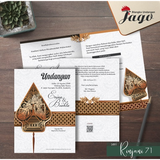 Jual Blangko Undangan Jago 71 | Blangko Undangan | Undangan Murah ...