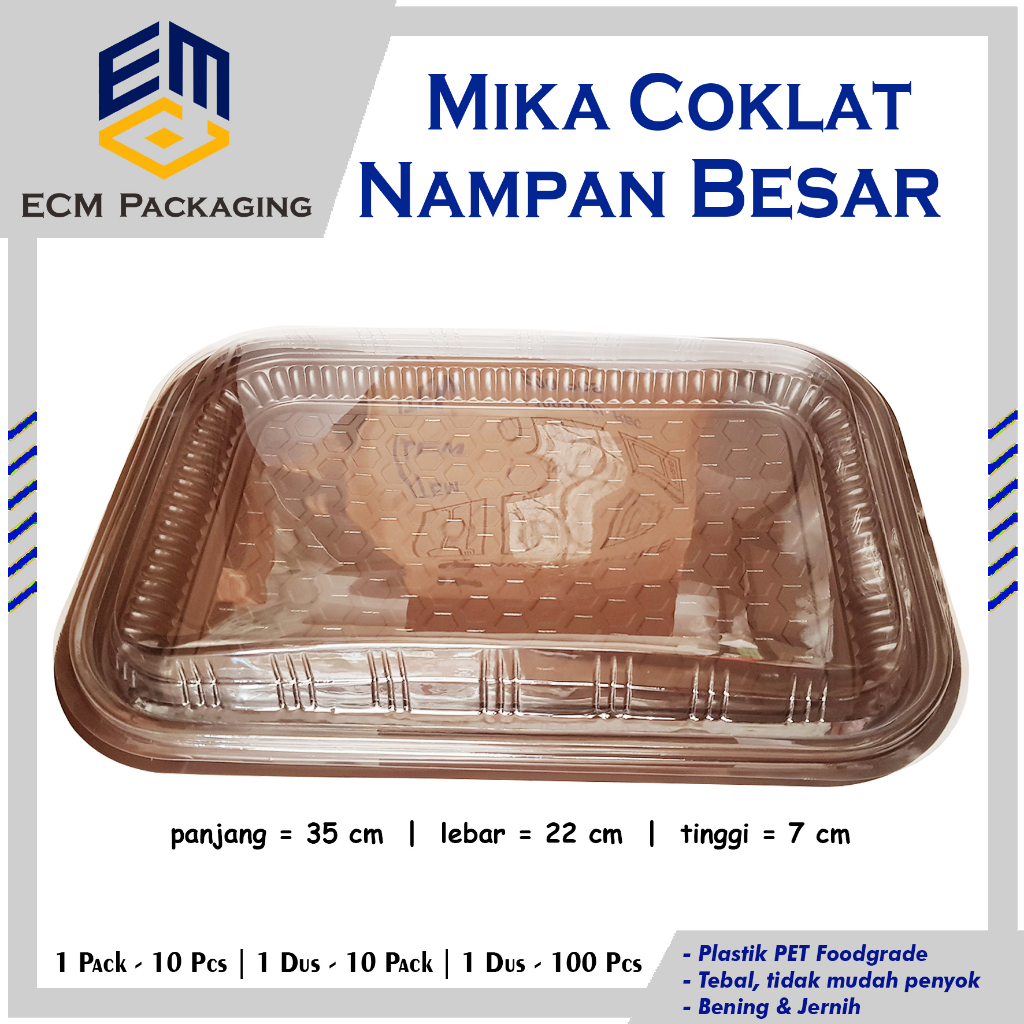 Jual Mika Nampan Coklat Besar / Mika Nampan Kue (10pcs) | Shopee Indonesia