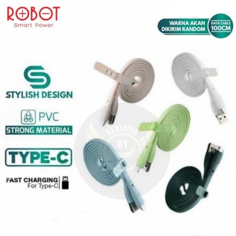 Jual Kabel Data Cas Robot Original RGC100 Type C 2.4A Fast Charging ...